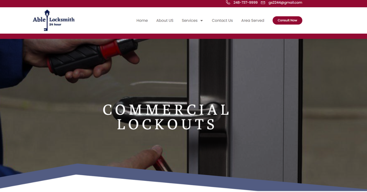Commercial Locksmith Michigan | Office & Business Security